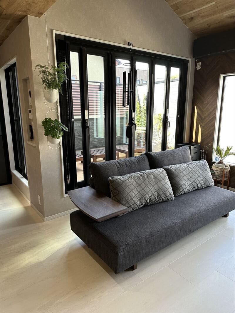 京都府T様邸／LD SOFA 3P ウォールナット【匠ソファ】